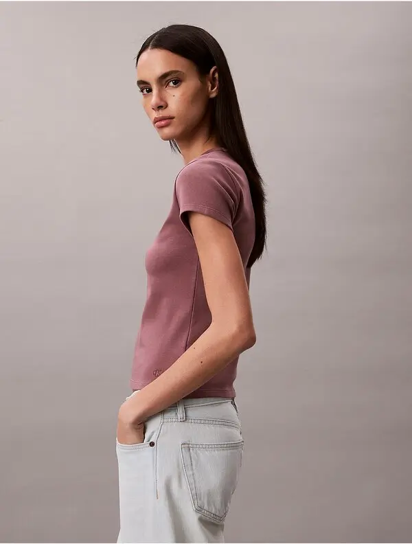 Calvin Klein Refined Baby Tee - Capri Rose