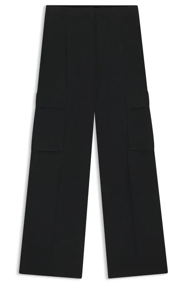 BOSS Straight Fit Trousers With Cargo Pockets