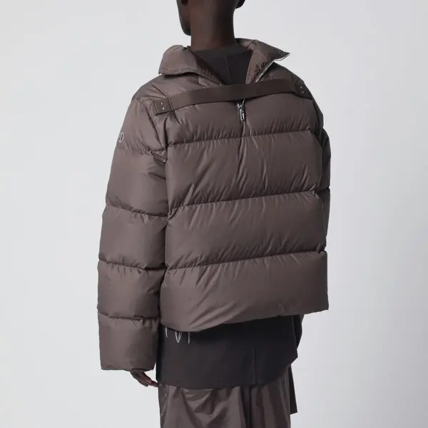 MONCLER + RICK OWENS Zip-up Down Jacket - Brown