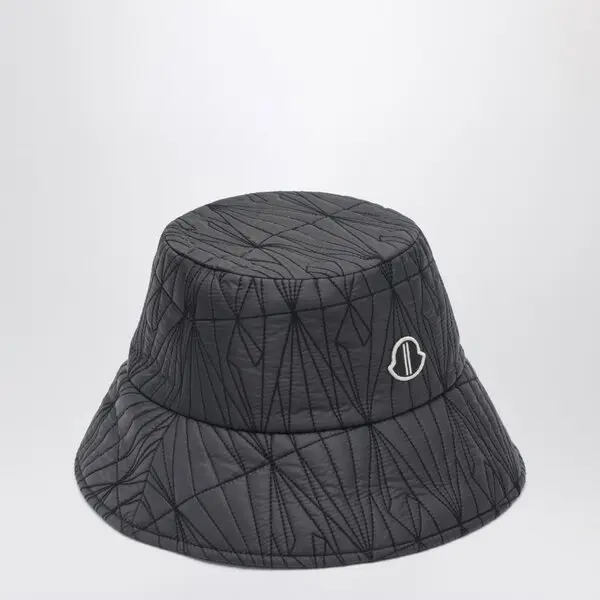 MONCLER + RICK OWENS Quilted Bucket Hat With Logo Patch