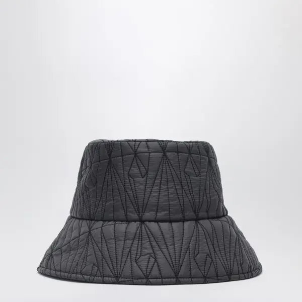 MONCLER + RICK OWENS Quilted Bucket Hat With Logo Patch
