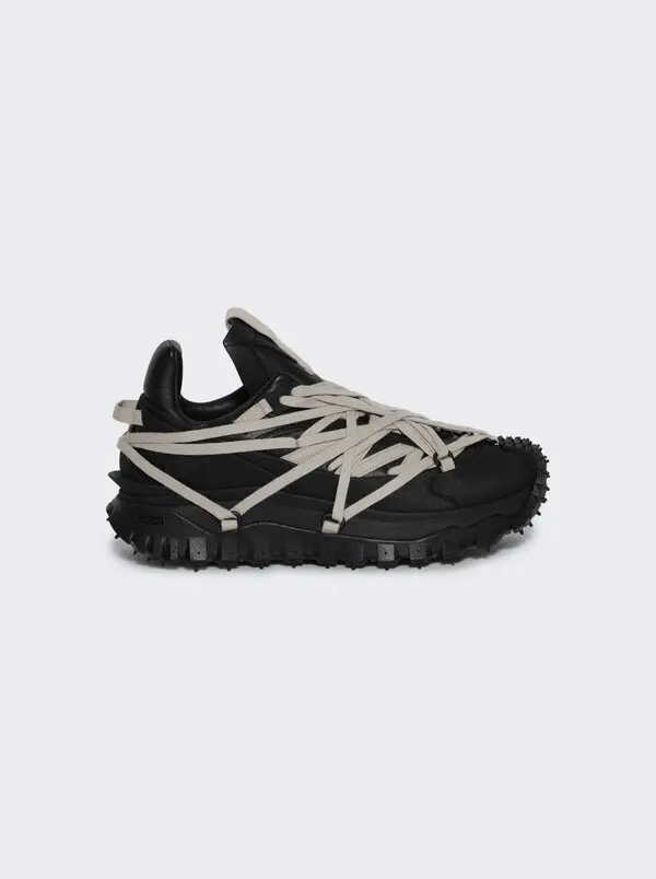 Rick Owens X Moncler Trailgrip Megalace Sneakers - Black