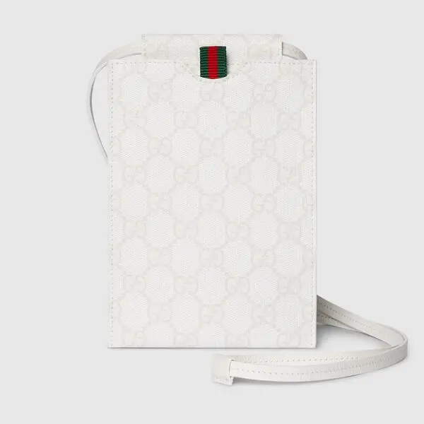 Gucci Gg Card Case - White