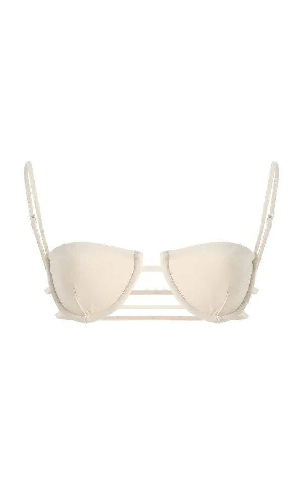 ZIAH Dita Balconette Bikini Top - White