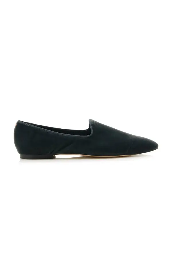 AeydĒ Vanna Velvet Loafers - Grey