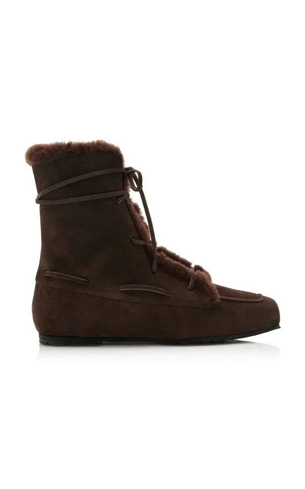 AeydĒ Paul Shearling Boots - Brown