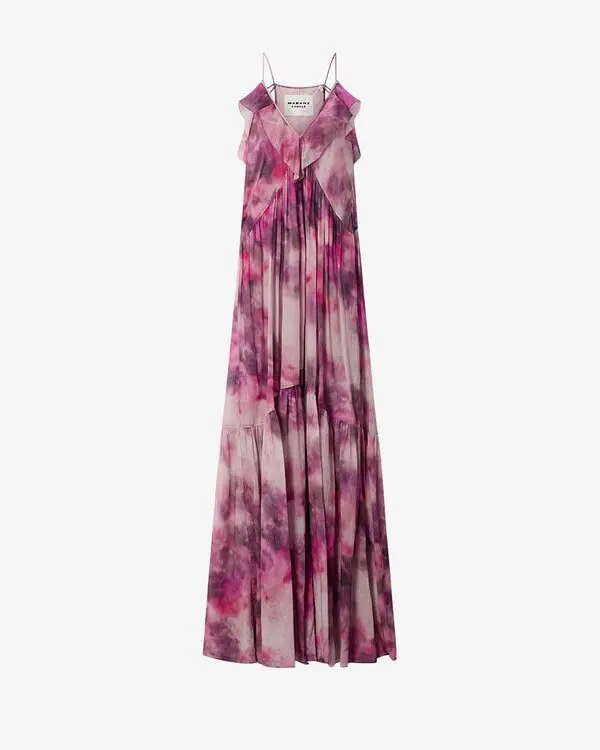 MARANT ETOILE Vasmila Voile Maxi Dress - Pink
