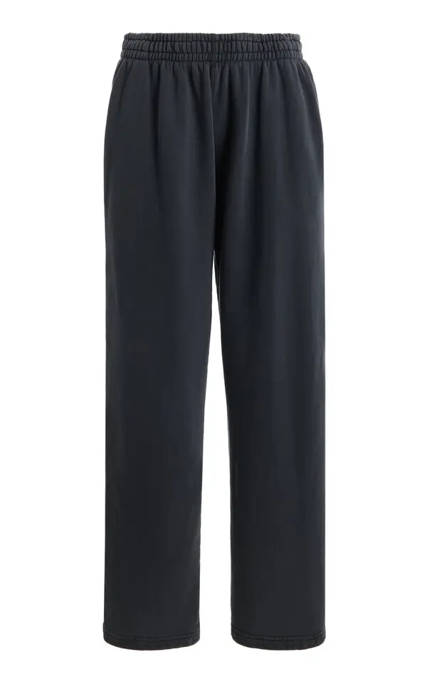 SLVRLAKE Washed-cotton Straight-leg Track Pants