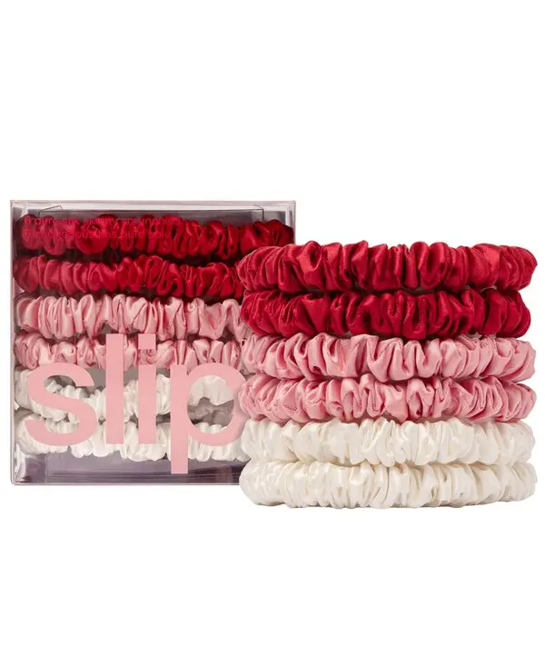 Slip 6-piece Pure Silk Skinny Scrunchies - No Color