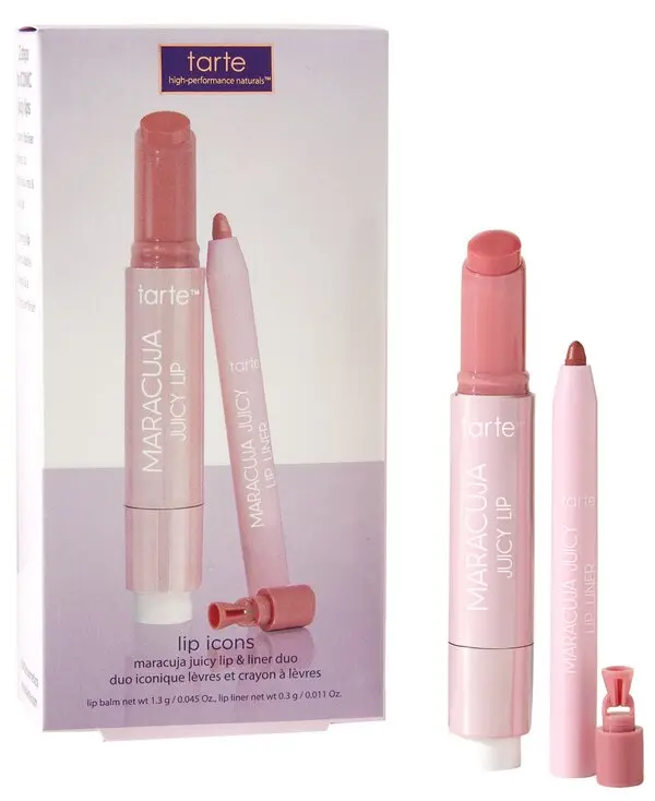 TARTE 2-pc. Lip Icons Maracuja Juicy Lip Balm And Liner Duo Set - Rosy Mauve