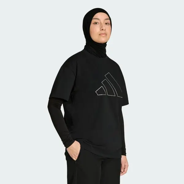 Adidas Power Essentials Workout Oversized Logo T-shirt