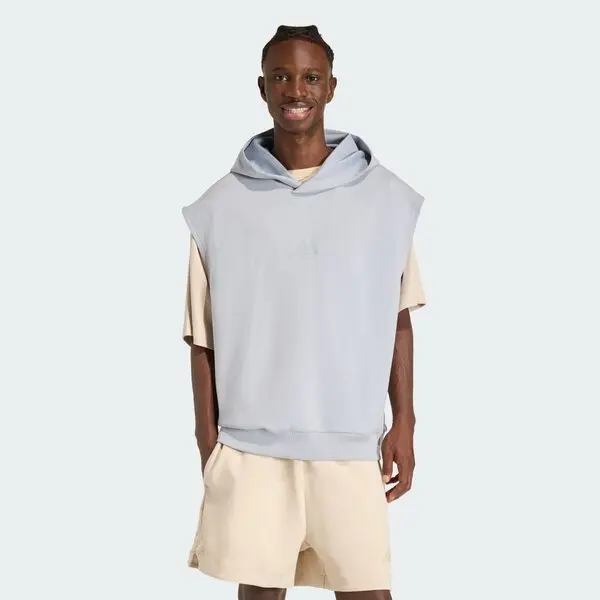 Adidas Soft Lux Hooded Vest - Halo Silver