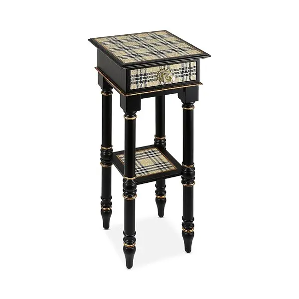 MACKENZIE-CHILDS Mad For Plaid Tiny Table - Multi