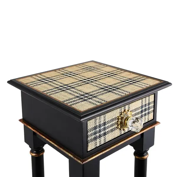 MACKENZIE-CHILDS Mad For Plaid Tiny Table