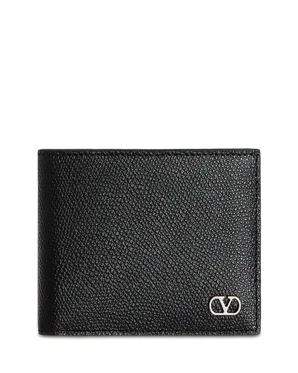 Valentino Garavani Leather Billfold Wallet - Black