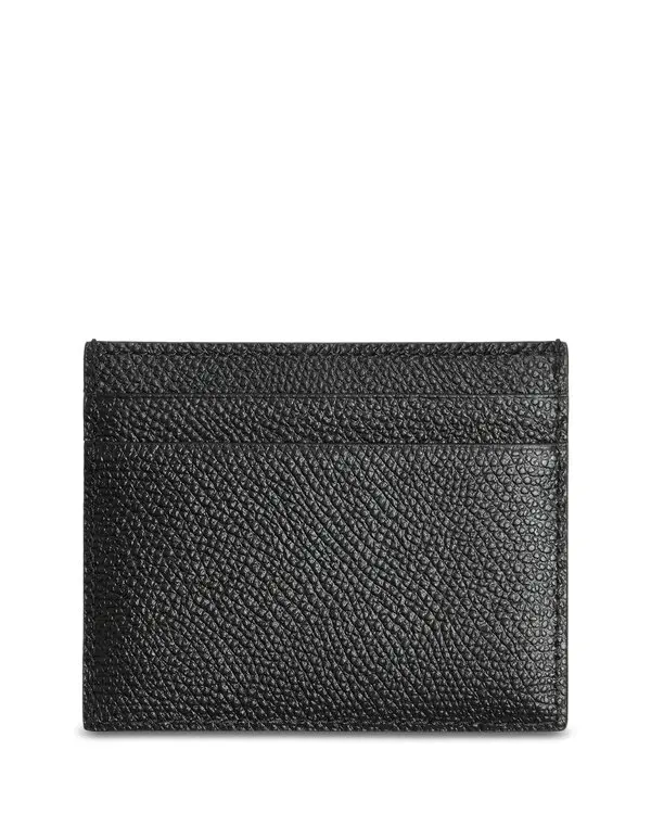Valentino Garavani Leather Card Holder - Black