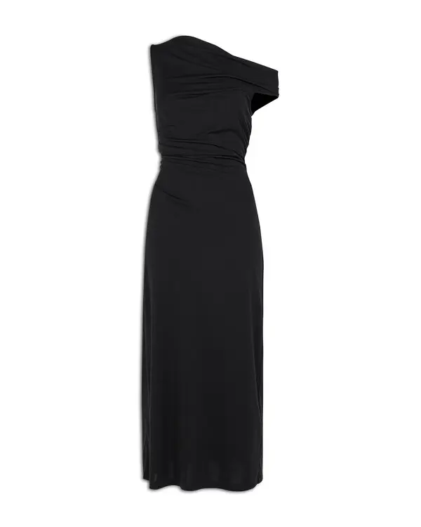 Whistles Jersey Crepe Asymmetric Dress