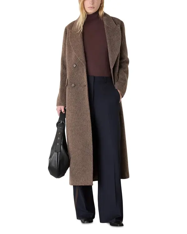 Whistles Long Sleeve Funnel Neck Jersey Sweater