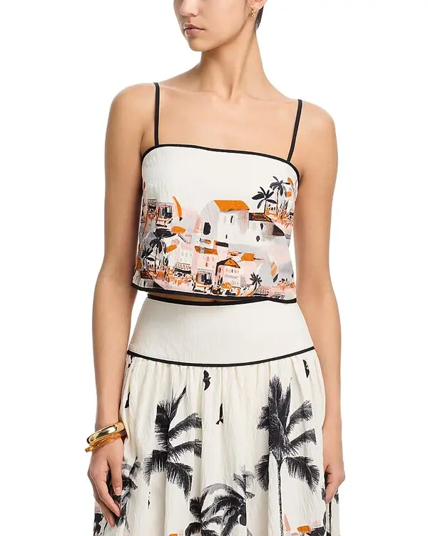 Aqua Sleeveless Square Neck Top Exclusive