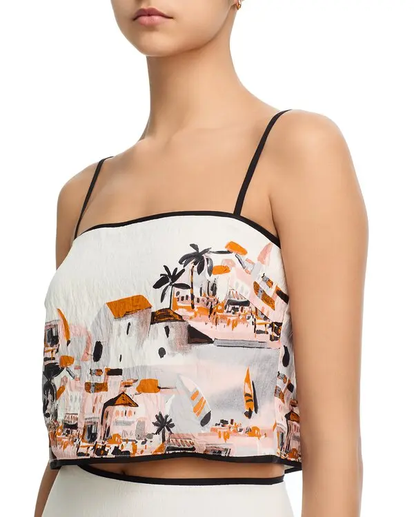 Aqua Sleeveless Square Neck Top Exclusive