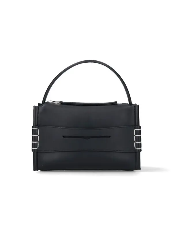 JW Anderson Small Leather 'loafer' Bag - Black