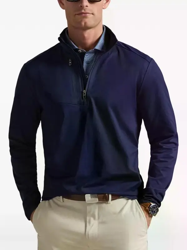 Rlx Ralph Lauren High-neck Sweatshirt - Blue