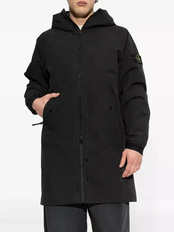 Stone Island Hooded Zip-fastening Coat
