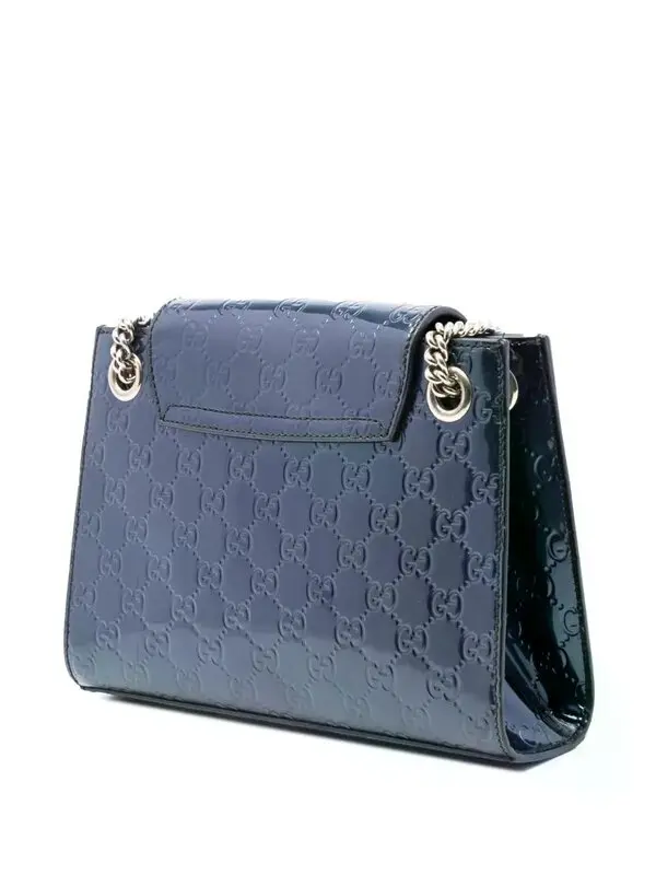 Gucci 2016-2025 Small Ssima Patent Emily Shoulder Bag
