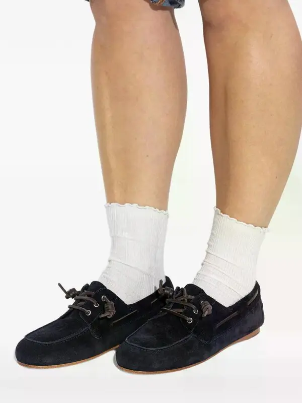 Dsquared2 Lace-up Suede Boat Shoes - Blue