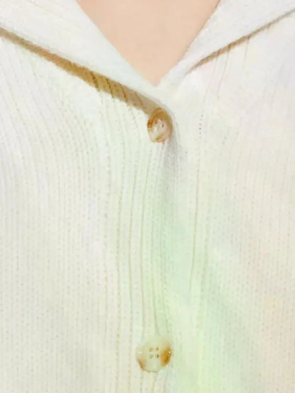 LISA YANG Mora Hooded Buttoned Cardigan - Neutrals