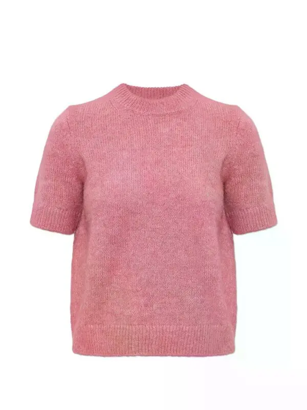 Michael Kors Ribbed Knit Top With Elastic Cuffs