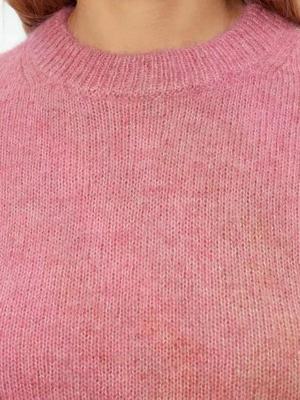 Michael Kors Ribbed Knit Top With Elastic Cuffs