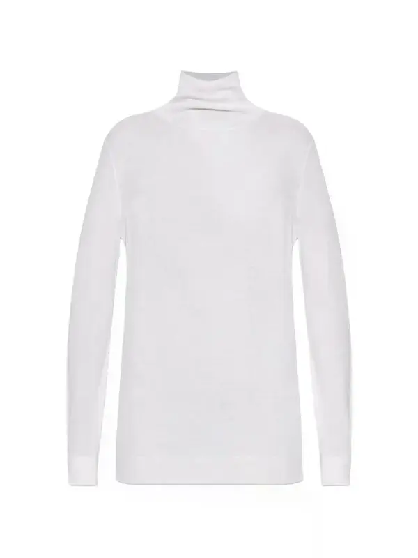 LISA YANG Wool Roll-neck Sweater - White