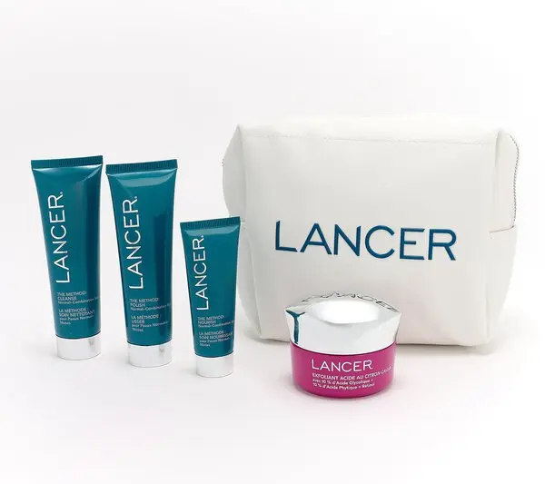 LANCER SKINCARE A-d Lancer At Home Facial In A Bag 4pc Kit Auto-delivery - One-color