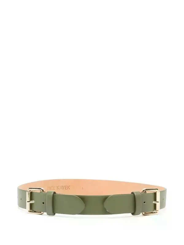Dice Kayek Leather Belt - Green