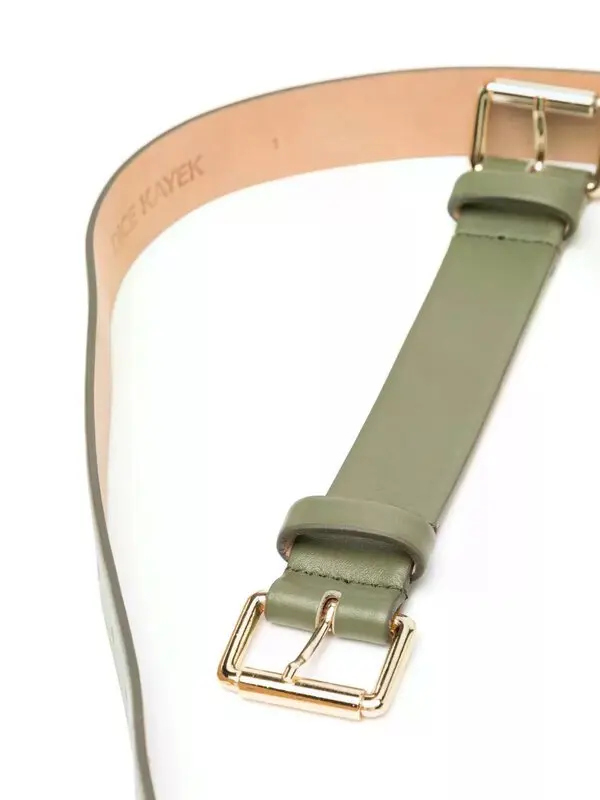 Dice Kayek Leather Belt - Green