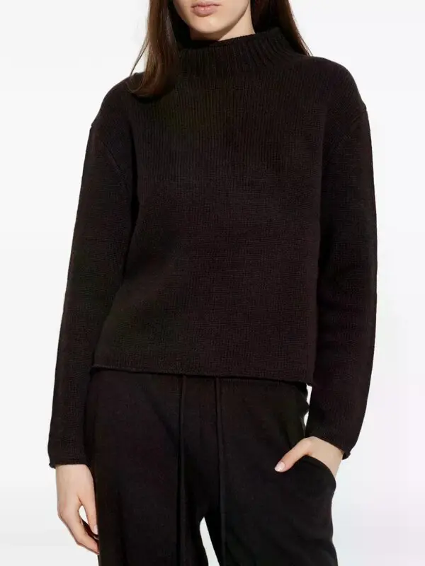 LISA YANG Nelsy High-neck Sweater - Brown