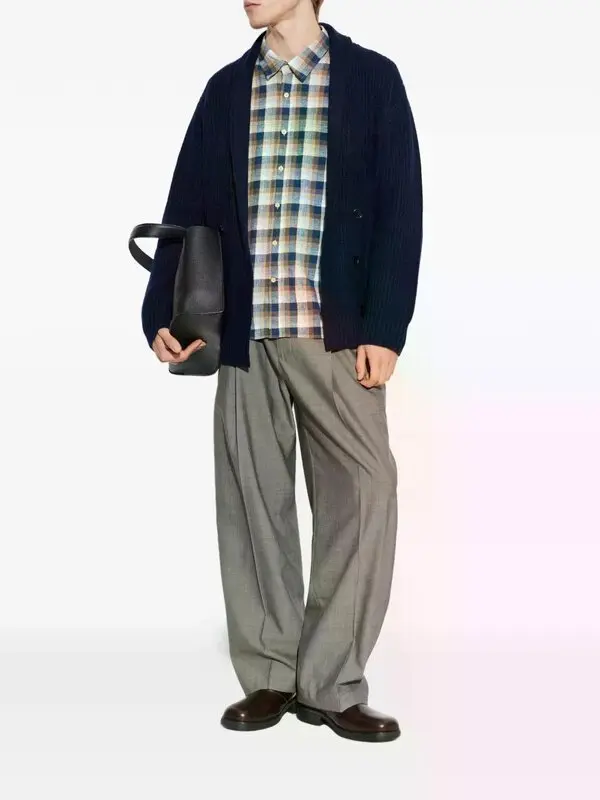 LISA YANG Lyle Double-breasted Cardigan - Blue