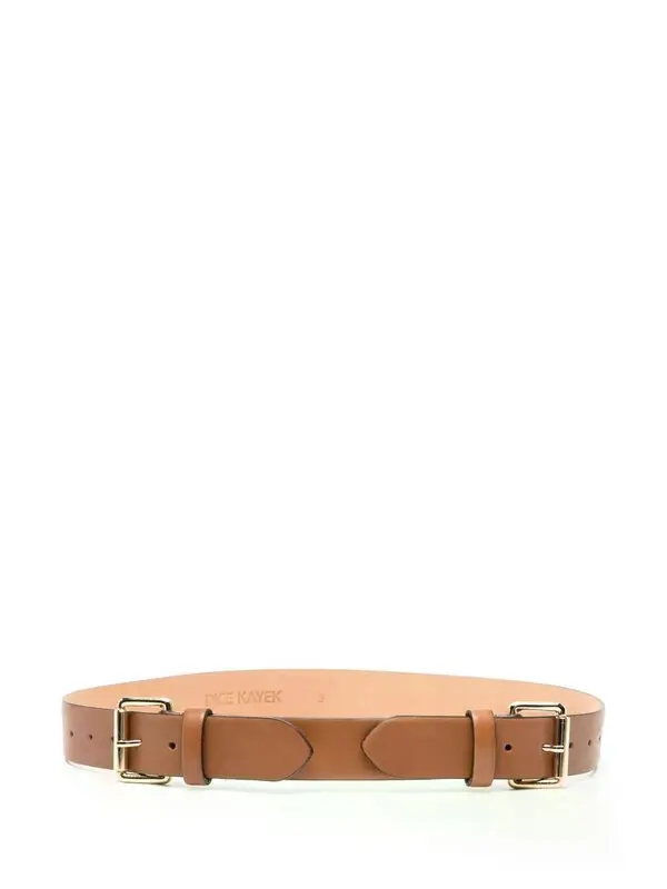 Dice Kayek Leather Belt - Brown