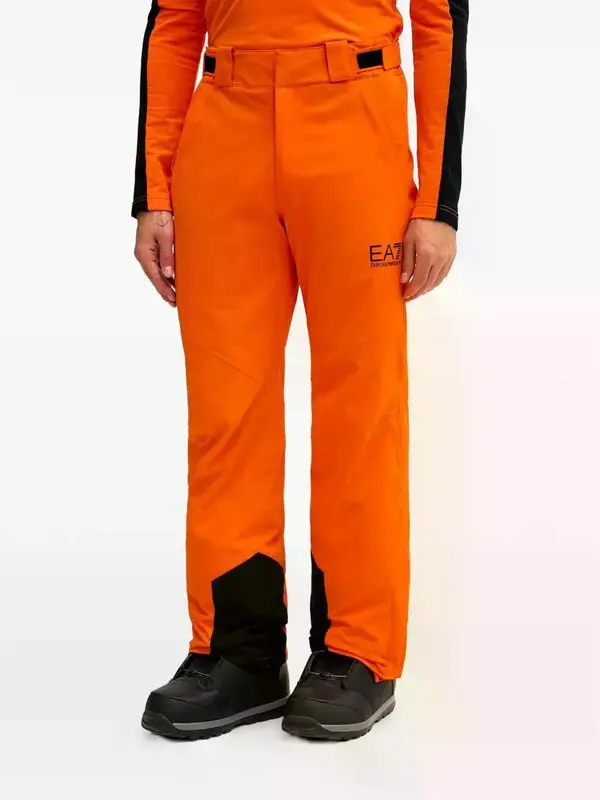 EA7 Panelled Ski Pants - Orange