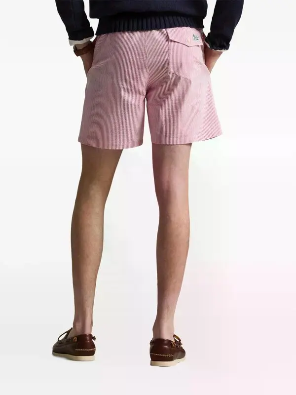 Polo Ralph Lauren Striped Drawstring Swim Shorts - Pink