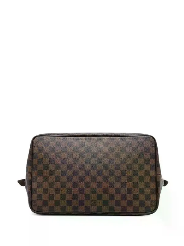 LOUIS VUITTON Damier Ebene Saleya Gm Tote Bag - Brown