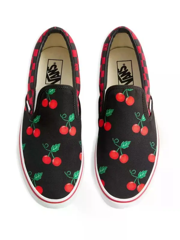 Valentino Garavani X Vans Cherry Print Slip-on Sneakers