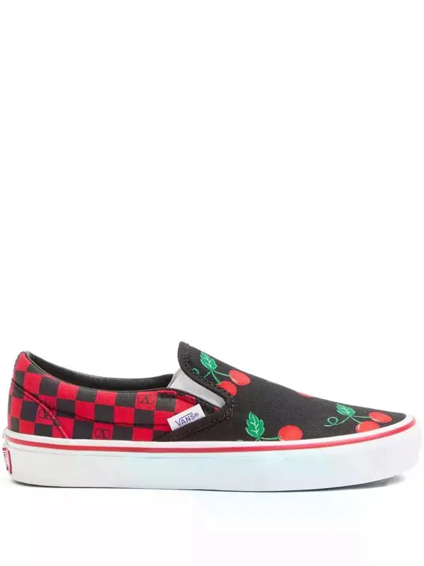 Valentino Garavani Vans X Cherryfic Print Slip-on Sneakers