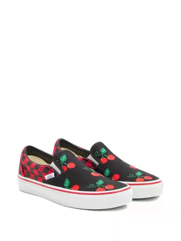Valentino Garavani Vans X Cherryfic Print Slip-on Sneakers