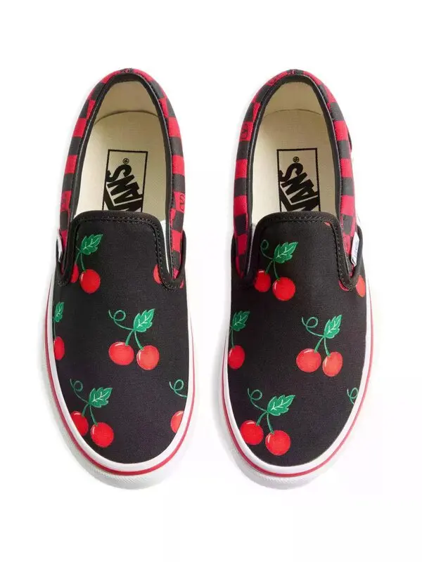 Valentino Garavani Vans X Cherryfic Print Slip-on Sneakers