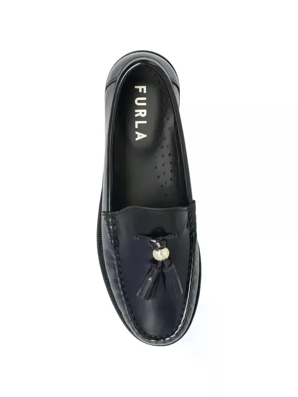 Furla Tassel-detail Leather Loafers