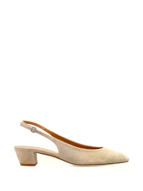 AeydĒ Celeste Slingback Leather Pumps - Neutrals
