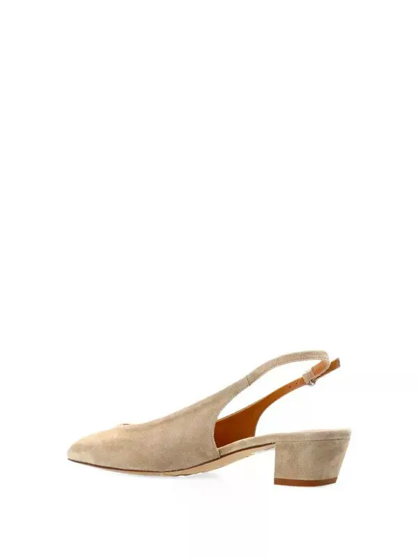 AeydĒ Celeste Slingback Leather Pumps - Neutrals