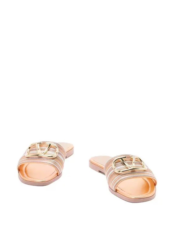 Valentino Garavani Logo Detail Flat Sandals